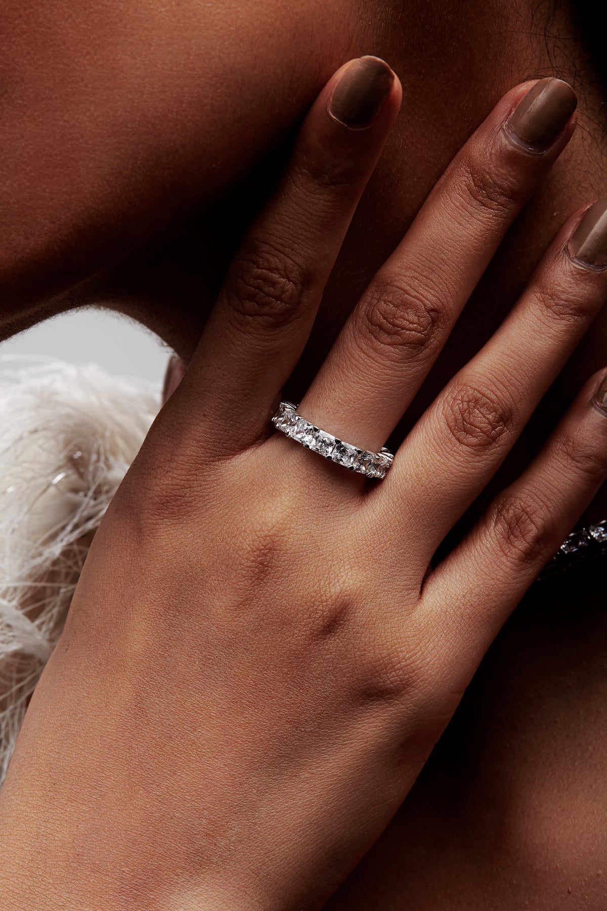 Buy Square Shaped Solitaire Wedding Bands